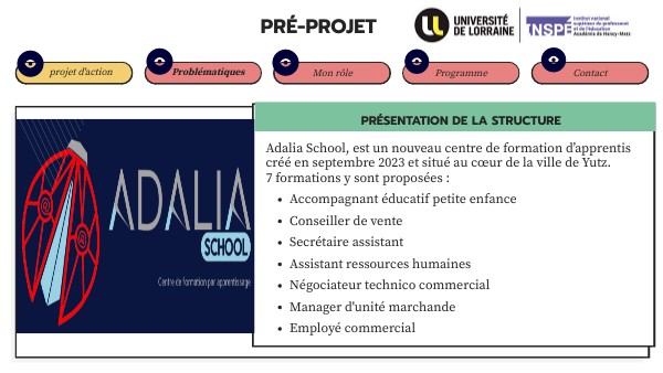 Pré projet | Genially