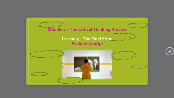 Lesson 2.5: The Final Step (Evaluate)