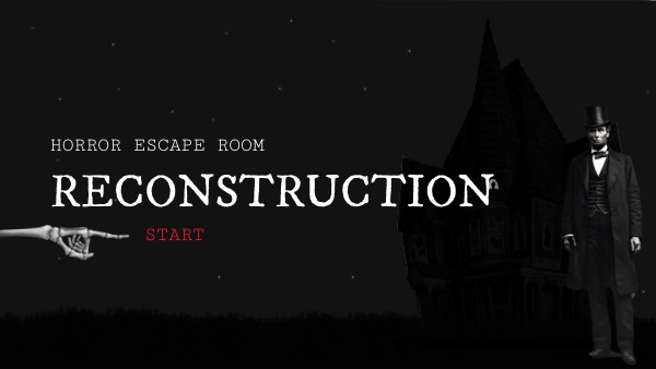Reconstruction HORROR ESCAPE ROOM | Genially