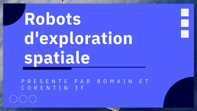 EPI: Robots d'exploration spatiale | Genially
