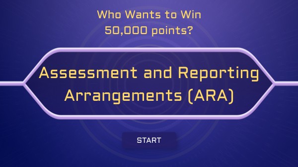 Assessment and Reporting Arrangements (ARA) Quiz