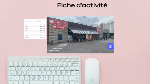 Fiche d'activité stage | Genially