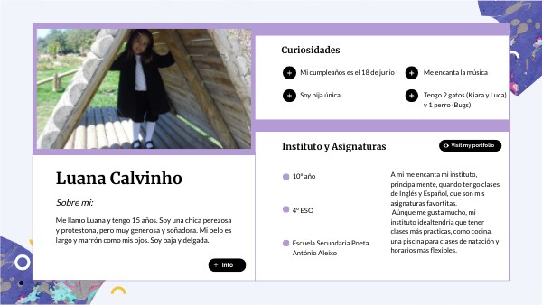 Infográfico sobre Mim | Genially