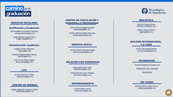 Plantilla Contactos Journey | Genially