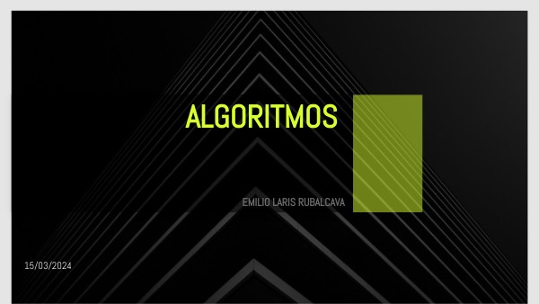 Algoritmos | Genially