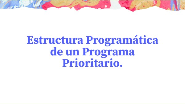 Estructura Programática