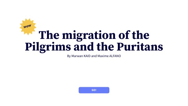 Migration of Pilgrims and Puritans
