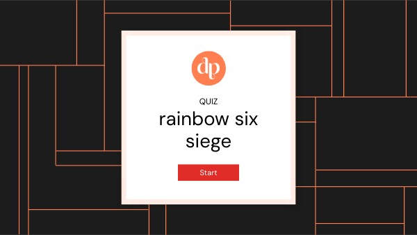 rainbow six siege quiz | Genially