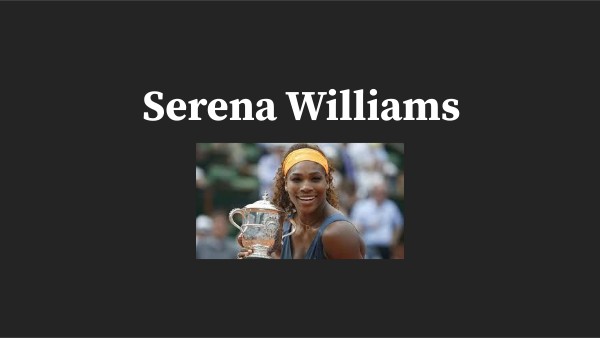 Serena Williams | Genially