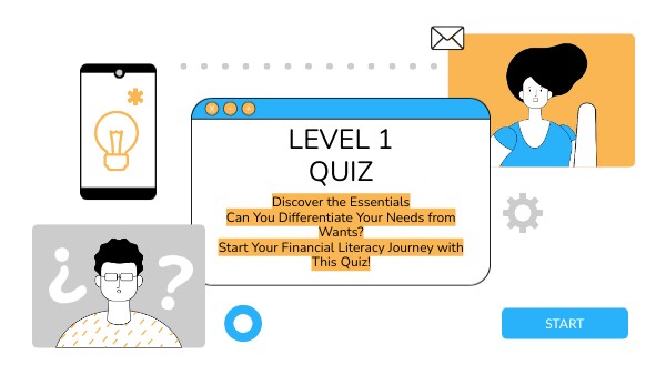 Financial Literacy Quiz Level 1 | Genially
