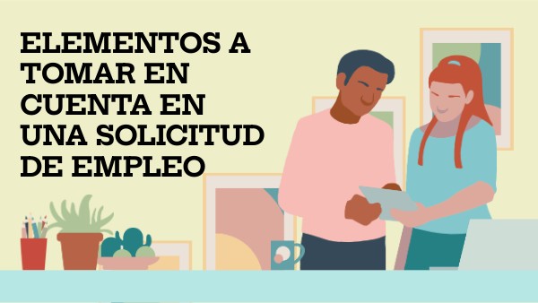 elementos de una solicitud de empleo | Genially