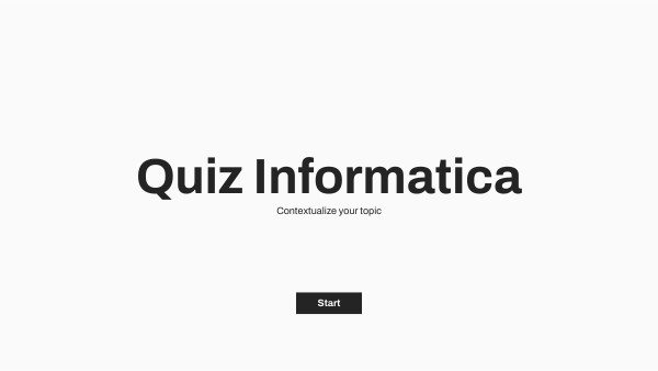 Quiz informatica | Genially