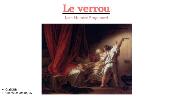 LE VERROU fragonard | Genially