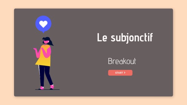 Le subjonctif BREAKOUT | Genially
