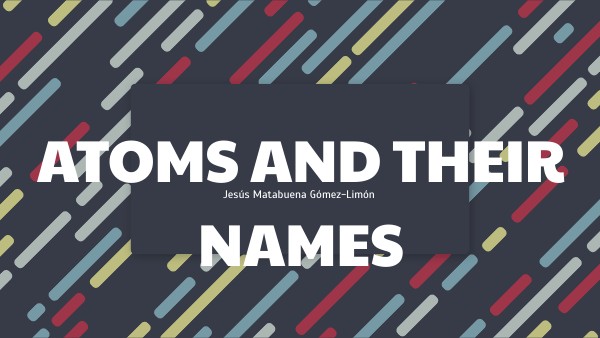 Presentación Átomos y sus nombres | Genially