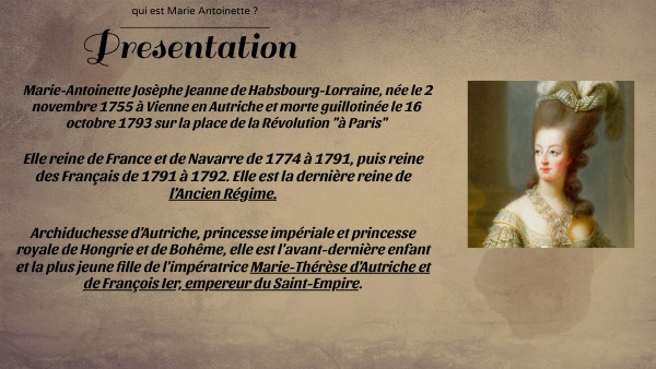 Marie Antoinette | Genially