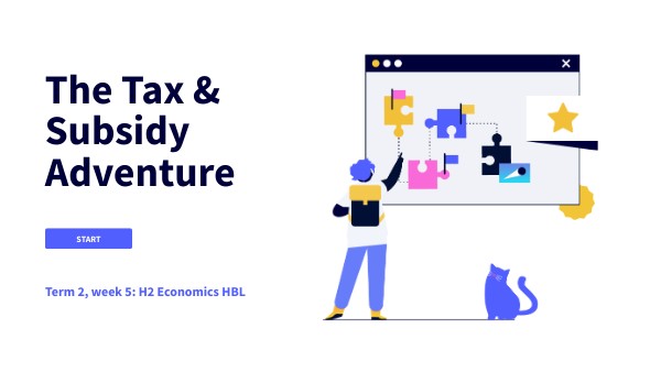 The Tax and Subsidy Adventure! Escape Room | Genially