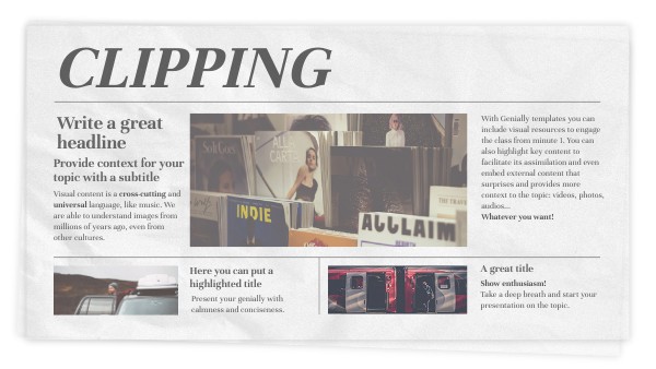 Newspaper Presentation