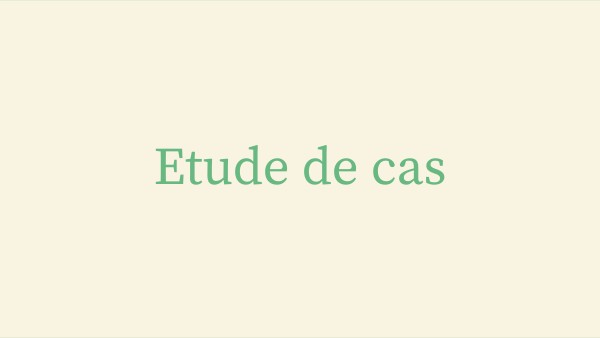 Etude de cas | Genially