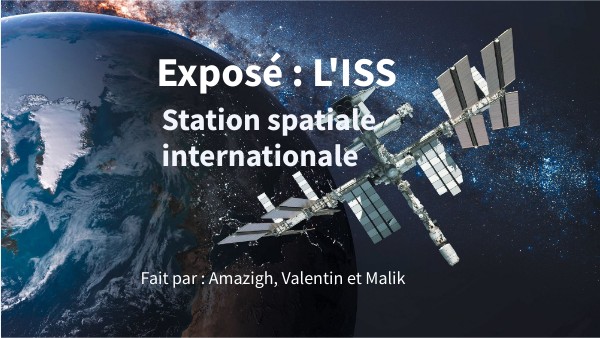 Exposé ISS | Genially