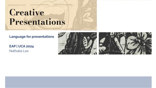 Language for Presentations | Genially