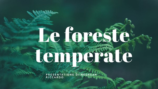 Presentazione Natura