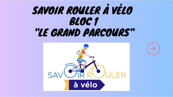 Savoir rouler à vélo Bloc 1