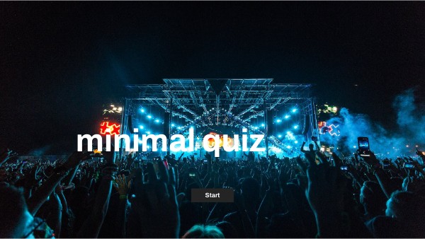 Quiz minimal