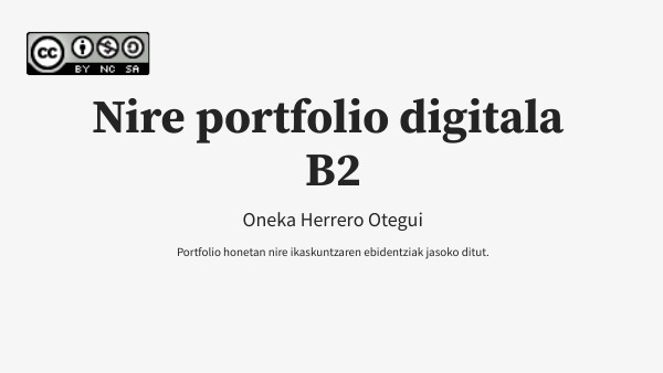 Portfolio digitala B2