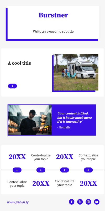 Infographie interactive basique | Genially