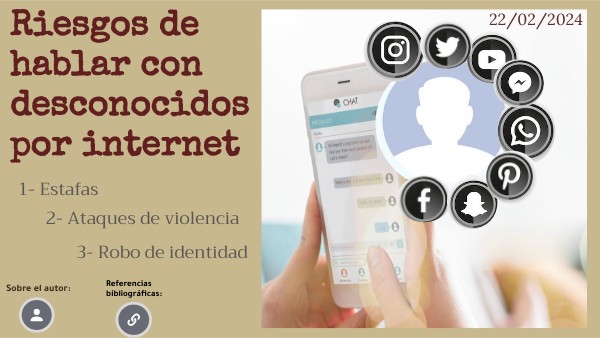 Riesgos de hablar con desconocidos por internet | Genially