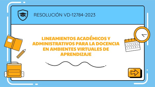 Lineamientos Docencia Virtual VD 12784 | Genially