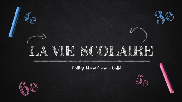 présentation vie scolaire | Genially