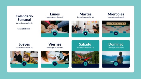 CALENDARIO SEMANAL | Genially