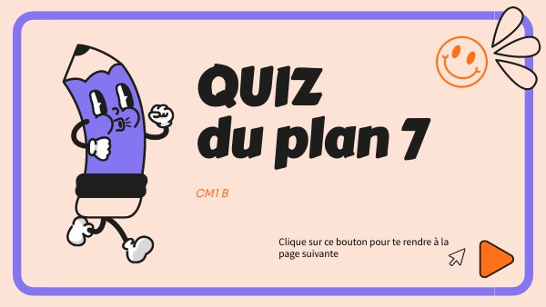 Quiz plan 7