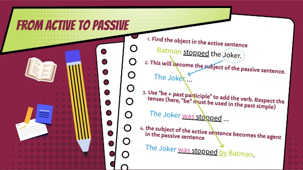 the passive voice (transform) | Genially