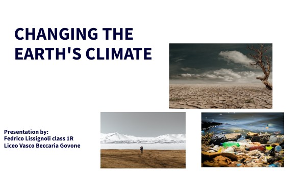 CHANGING THE EARTH'S CLIMATE