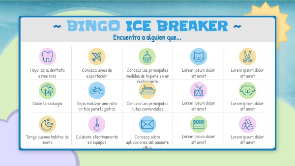 Bingo icebreaker edu | Genially