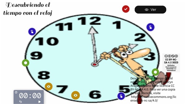 Paisaje de aprendizaje -Descubriendo el tiempo con el reloj