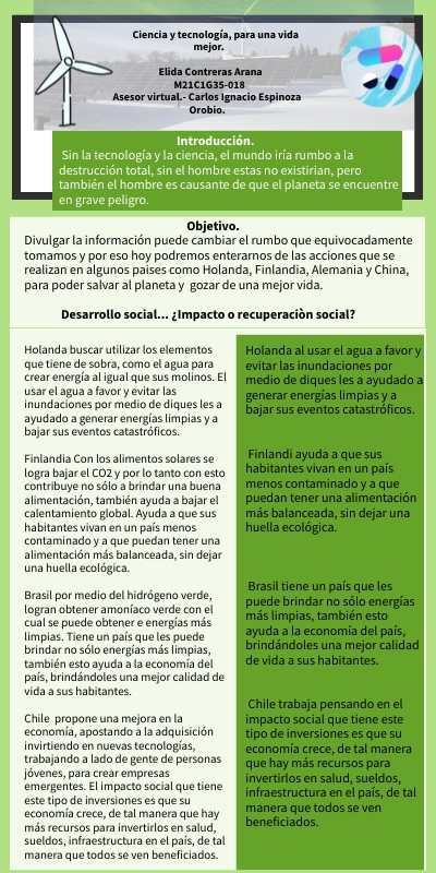 Ciencia y tecnología para una vida mejor.