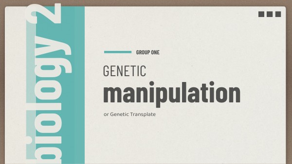 Genetic Manipulation | Genially