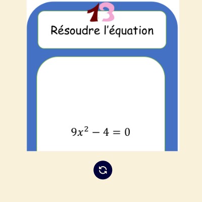 Cartes flash Equation niveau 3e | Genially