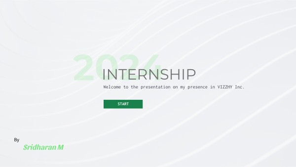 Internship report | Genially