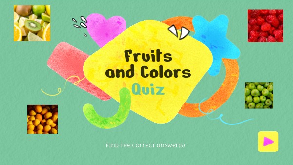 Copy - Fruits and colors quiz | Genially