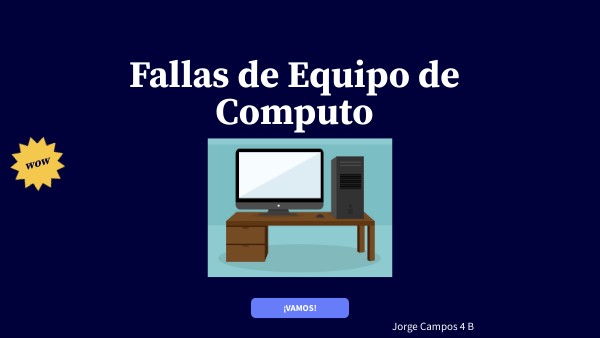 Fallas en Equipo de Computo
