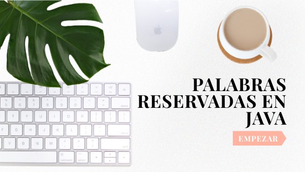 PALABRAS RESERVADAS JAVA | Genially