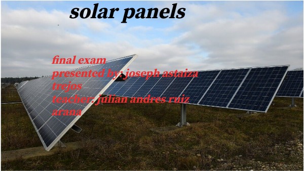 final exam solar panels | Genially