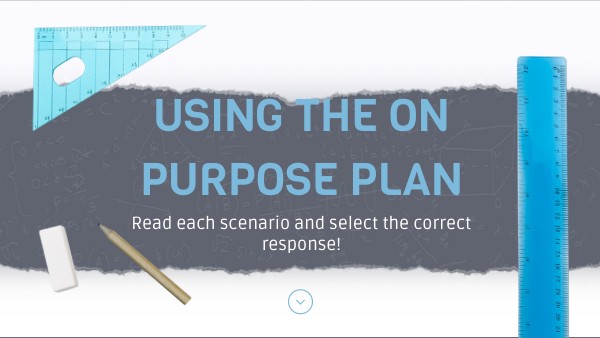 On Purpose Plan Practice