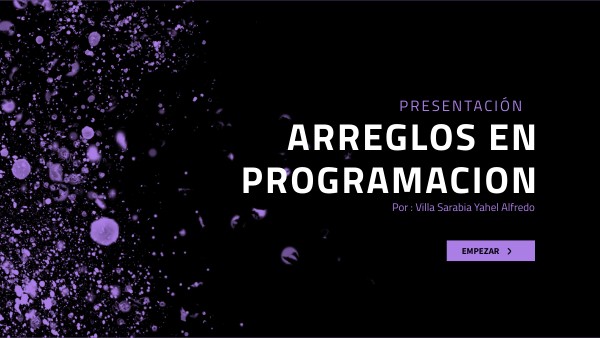 Presentación ARREGLOS PROGRAMACION