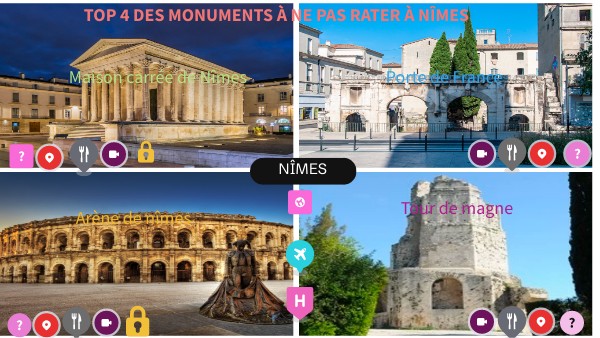 TOP 4 DES MONUMENTS À NE PAS RATER À NÎMES | Genially